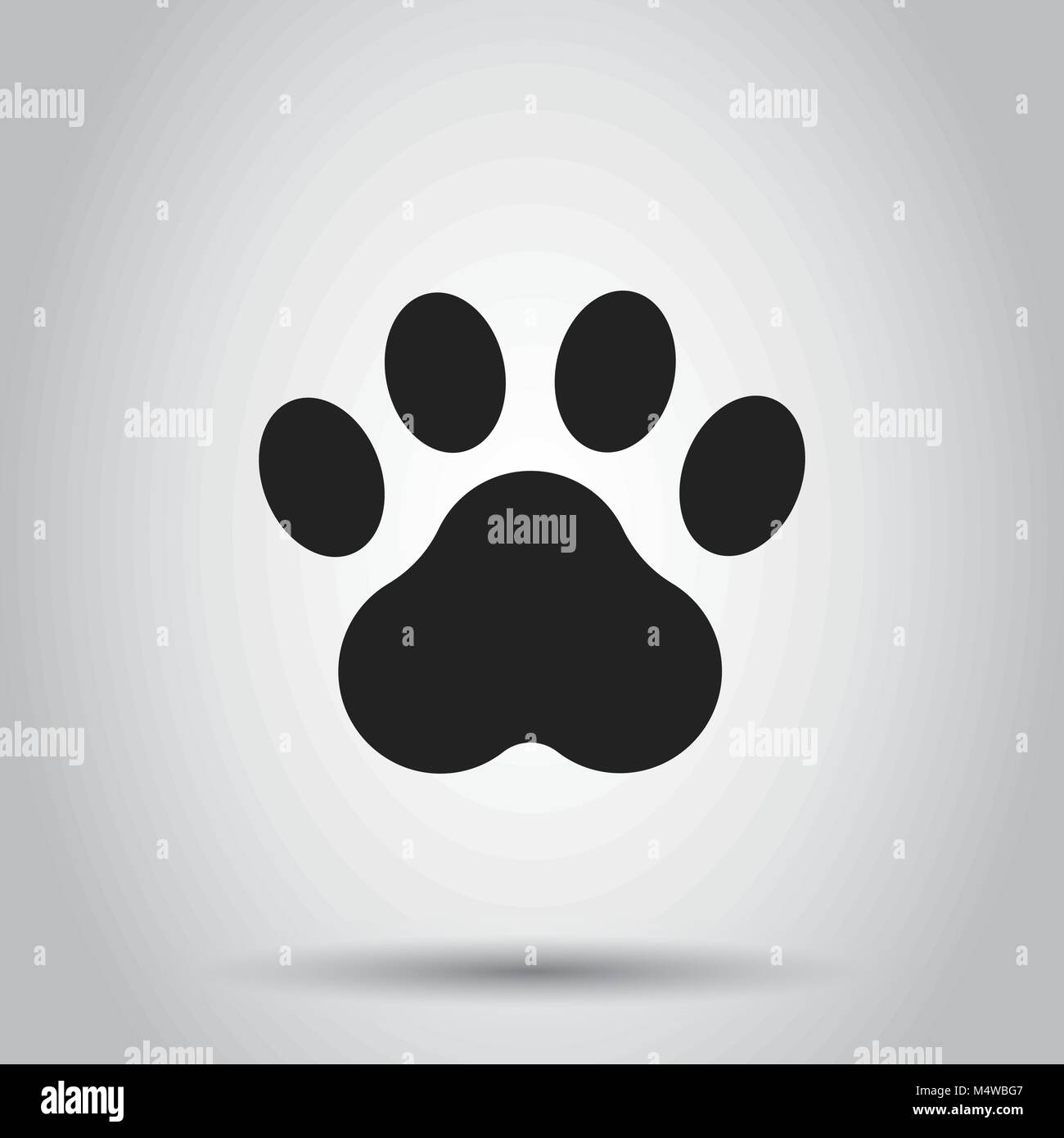 Pfotenabdruck Logo Autoaufkleber Pfotenabdruck TenStickers