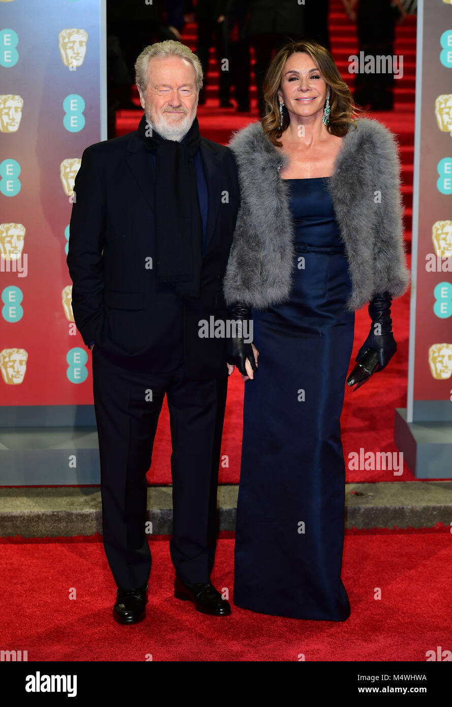 Ridley Scott und Giannina Fazio an der EE-British Academy Film Awards ...