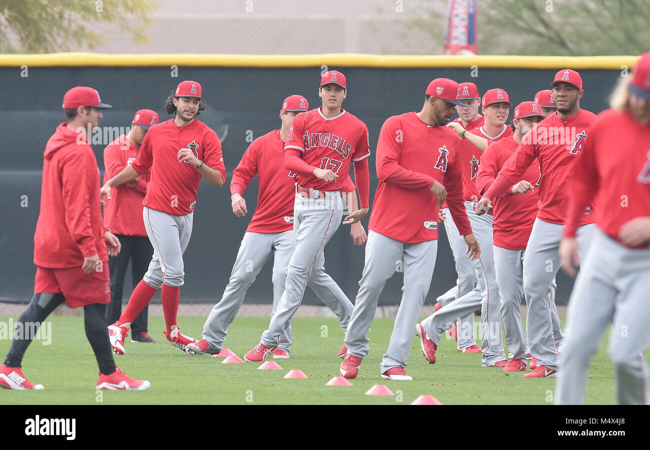 In Tempe, Arizona, USA. 15 Feb, 2018. Shohei Ohtani (Engel) MLB: Los ...