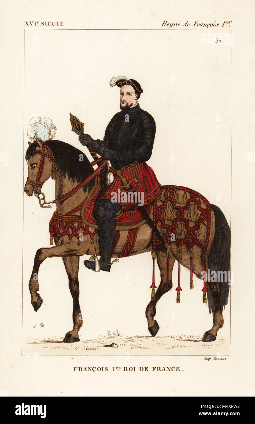 König Franz I. von Frankreich. Francois I, Roi de France, 1494-1547. Zu ...