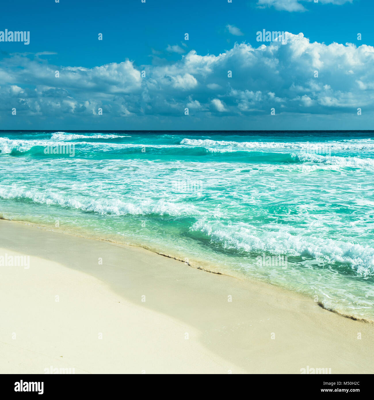 Karibik-Strand Panorama, Tulum, Mexiko Stockfotografie - Alamy