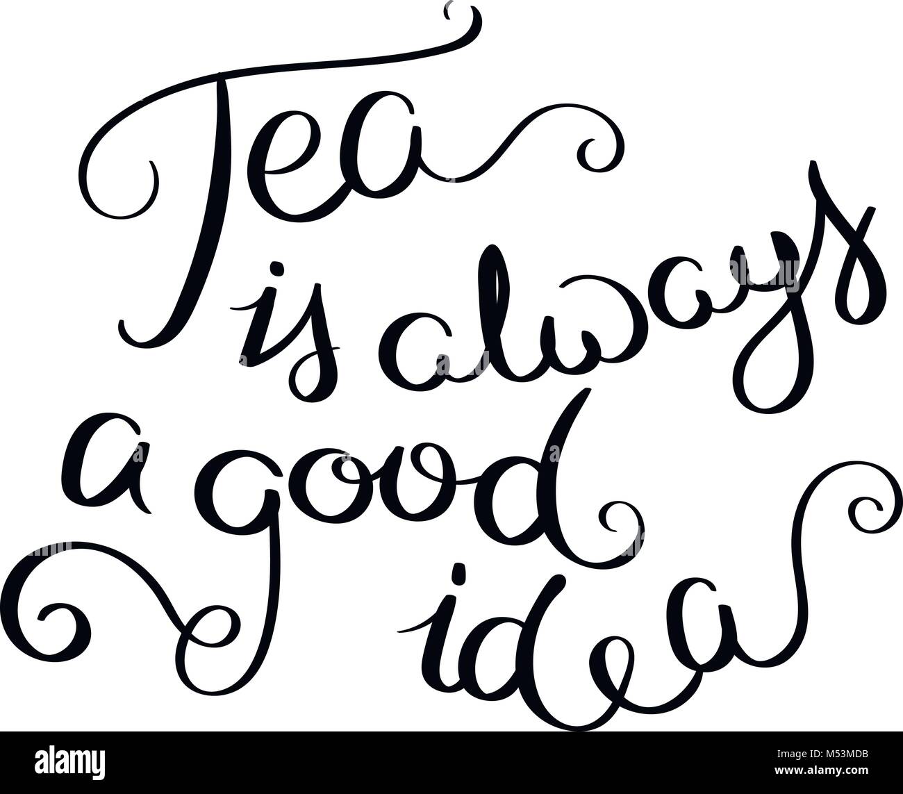 Gute idee schriftzug Stock-Vektorgrafiken kaufen - Alamy