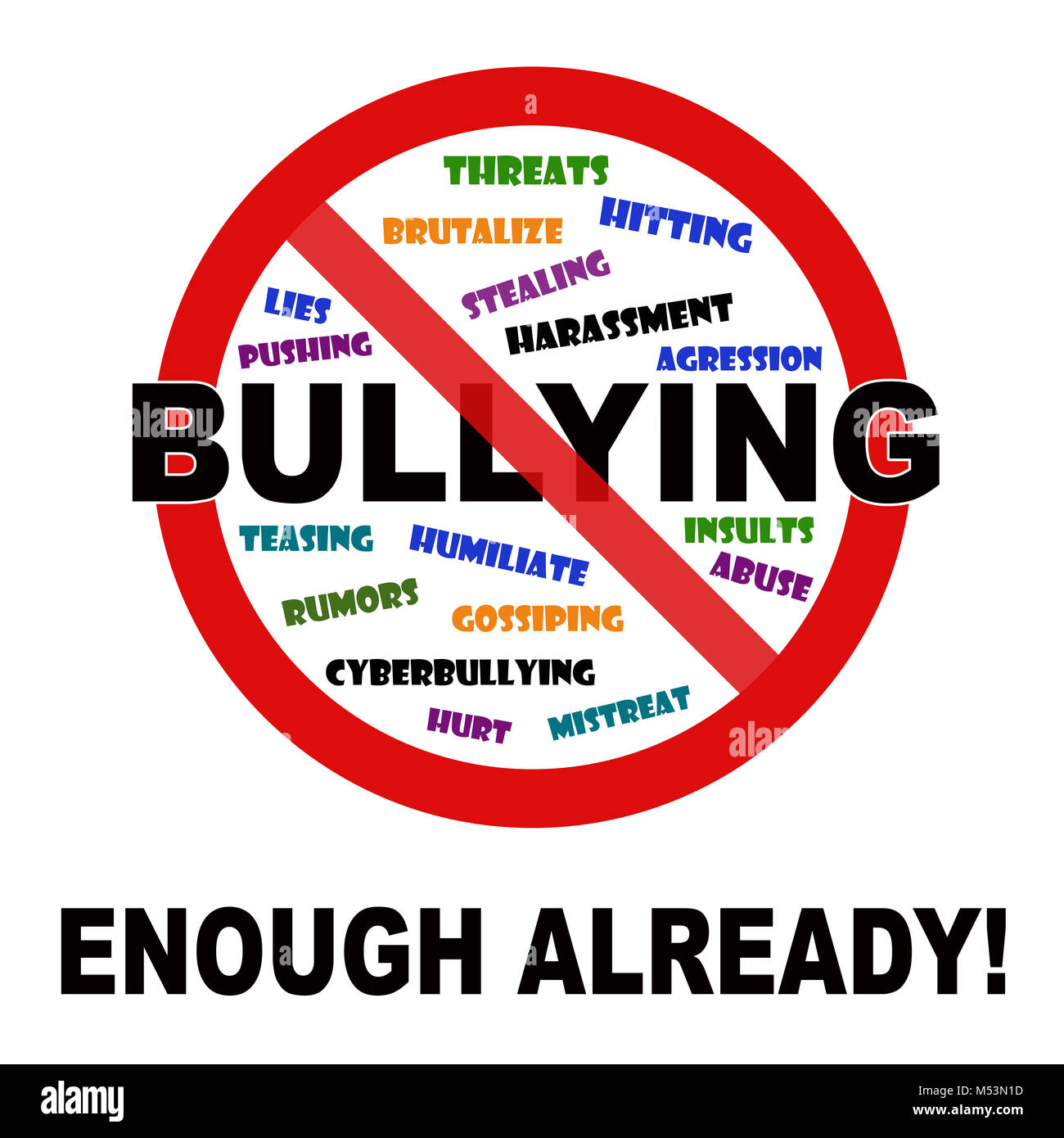 Nein zum mobbing -Fotos und -Bildmaterial in hoher Auflösung – Alamy