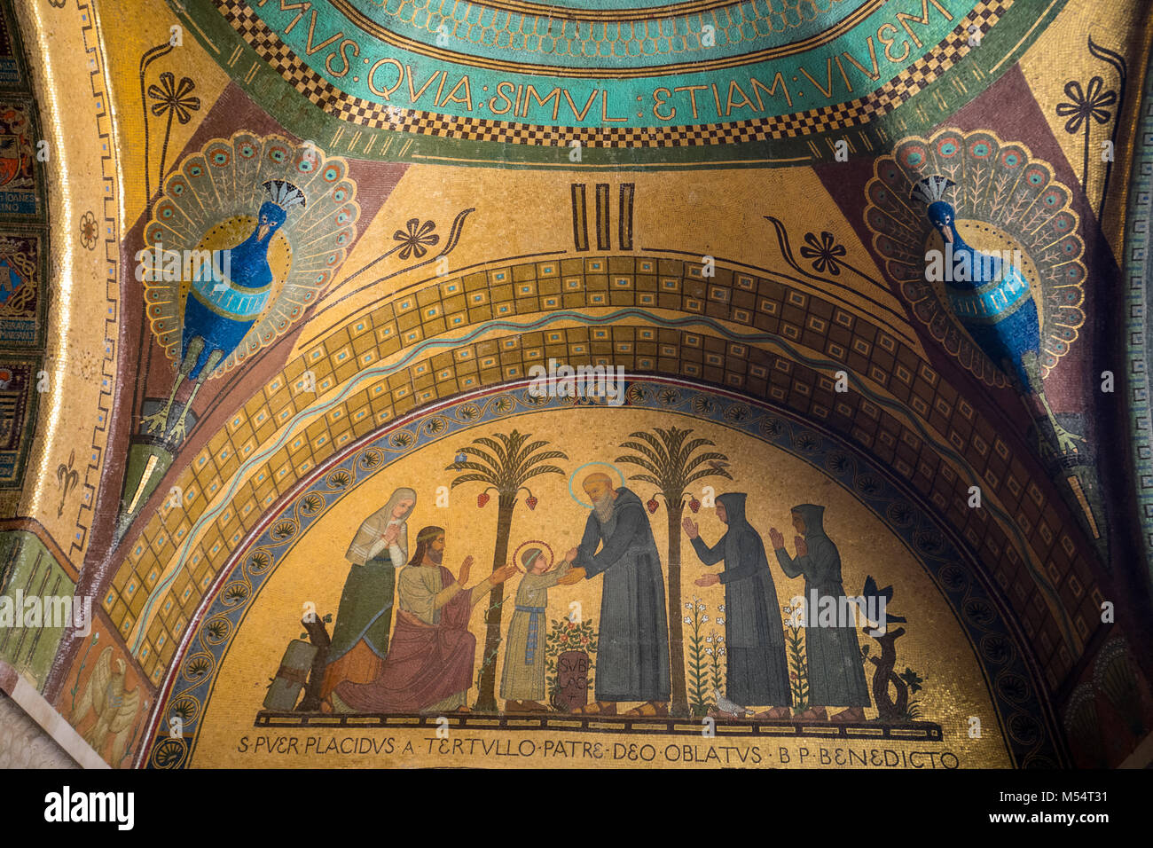 Monte Cassino, Italien, 17. Juni 2017: Krypta in der Basilika ...