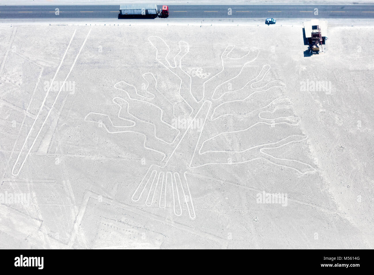 Nazca Linien aus dem Flugzeug Stockfotografie - Alamy