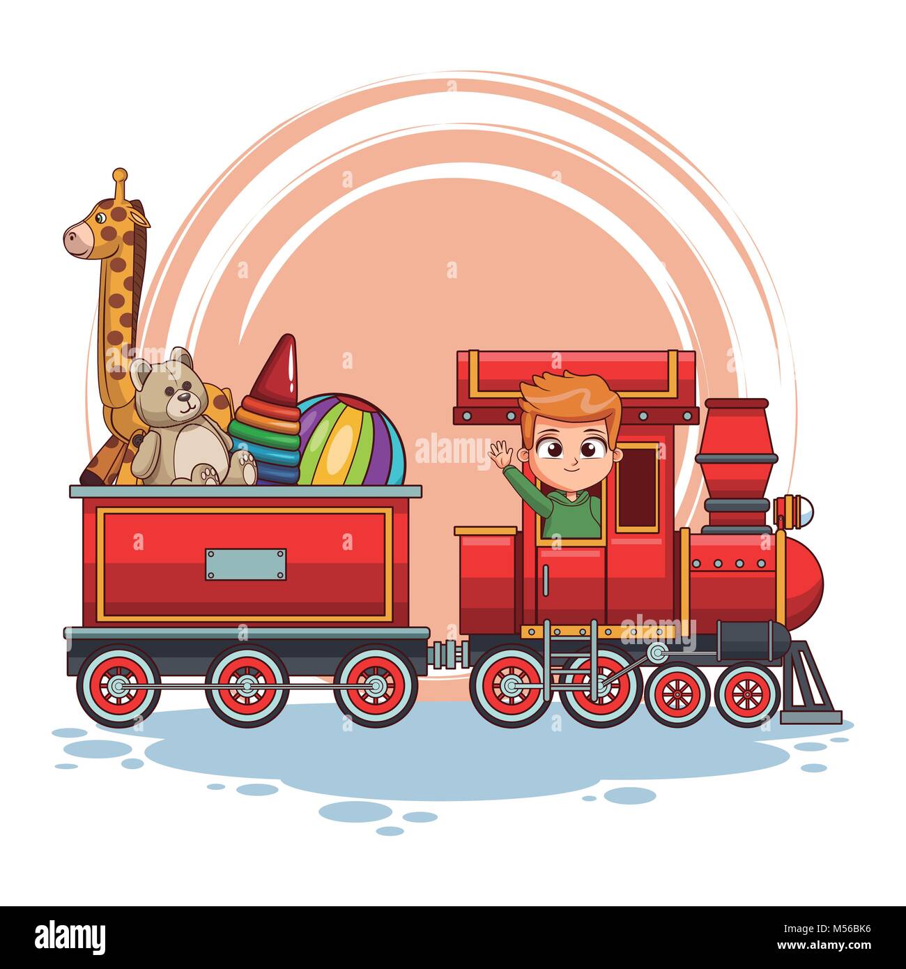 Cartoon Train Stockfotos und -bilder Kaufen - Alamy