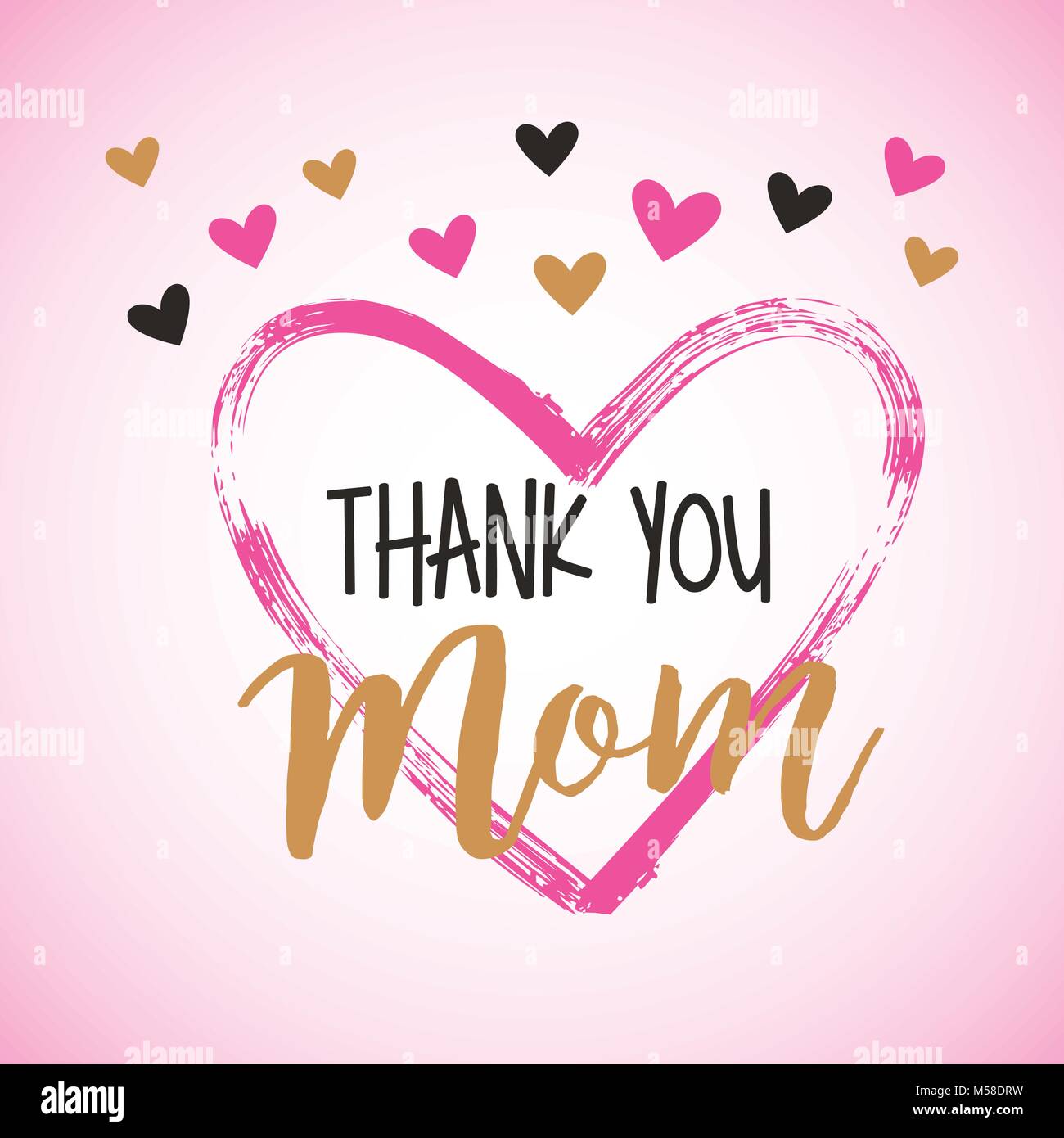 Danke mama schriftzug -Fotos und -Bildmaterial in hoher Auflösung ...