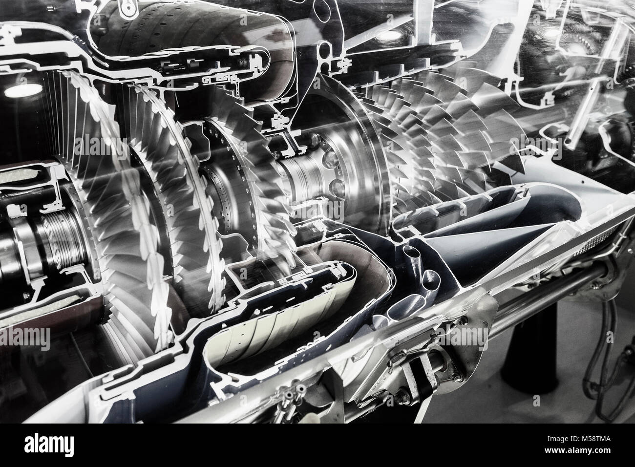 Turbine Engine Profil. Luftfahrttechnologien. Flugzeuge Jet Engine ...