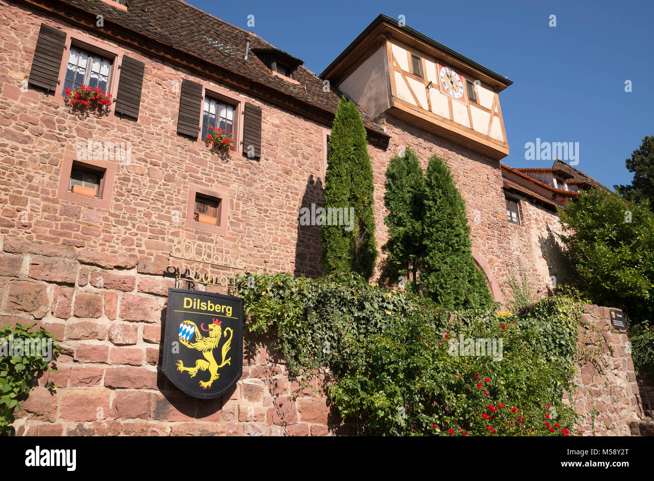 Bergfeste Dilsberg, Neckargemünd, Baden-Württemberg, Deutschland ...