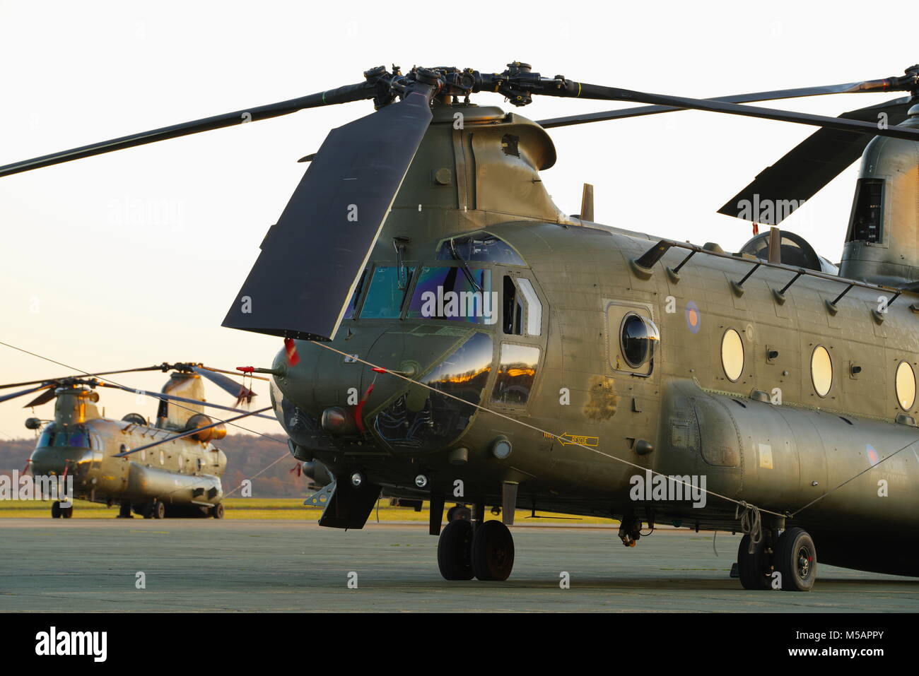 Boeing Vertol CH-47, Chinook Helicopter, RAF Odiham Stockfotografie - Alamy