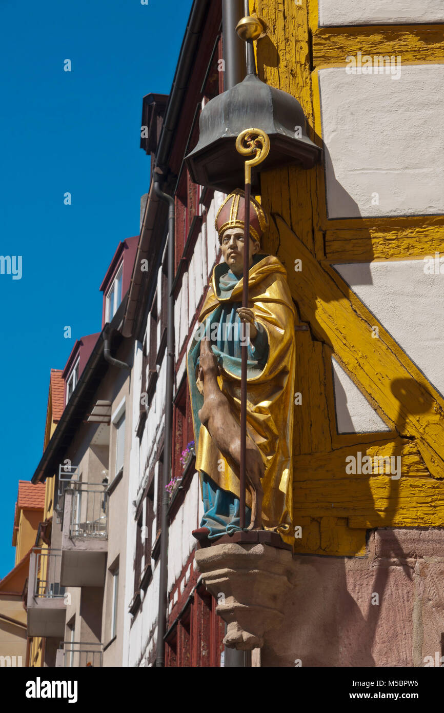 Bayern, Deutschland, Nürnberg, Ort, Zeichen, Rahmen, Lane, Abbildung ...