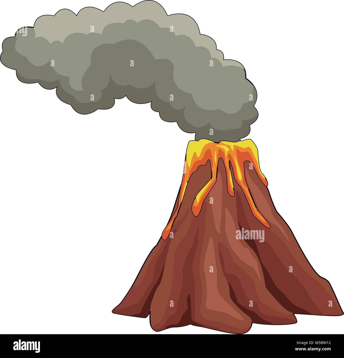 Vulkanische eruption Stock-Vektorgrafiken kaufen - Alamy