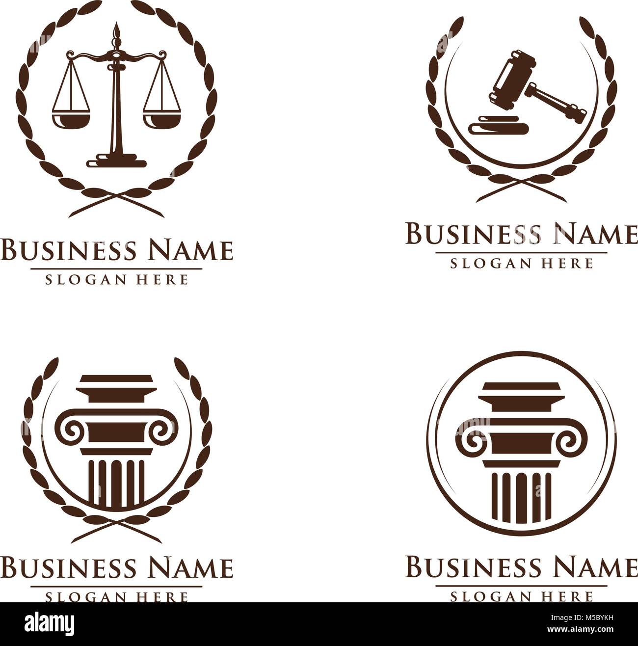 Recht und Rechtsanwalt logo, elegante Recht und Anwalt Firma Vector ...