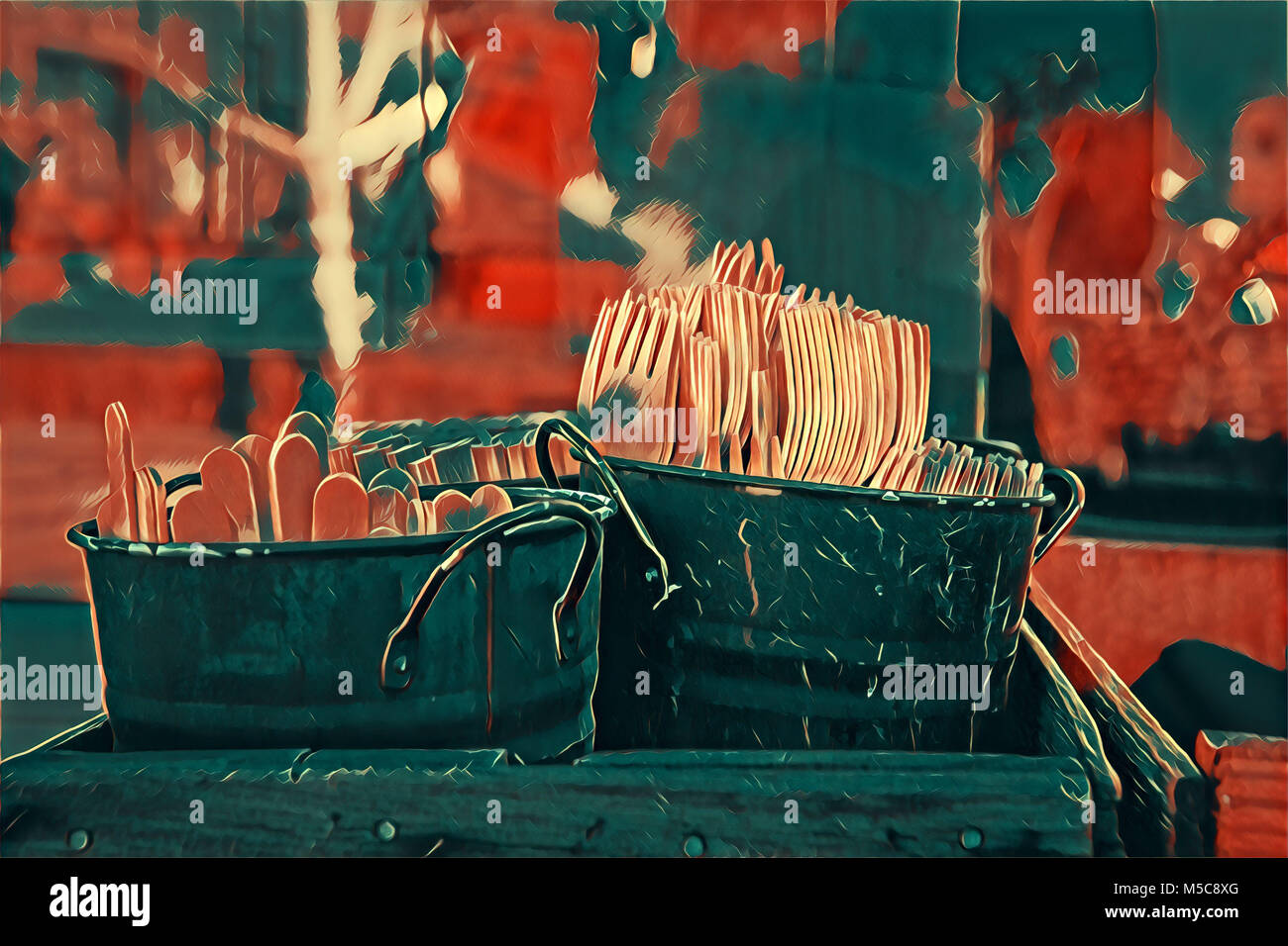 Besteck zeichnung -Fotos und -Bildmaterial in hoher Auflösung – Alamy