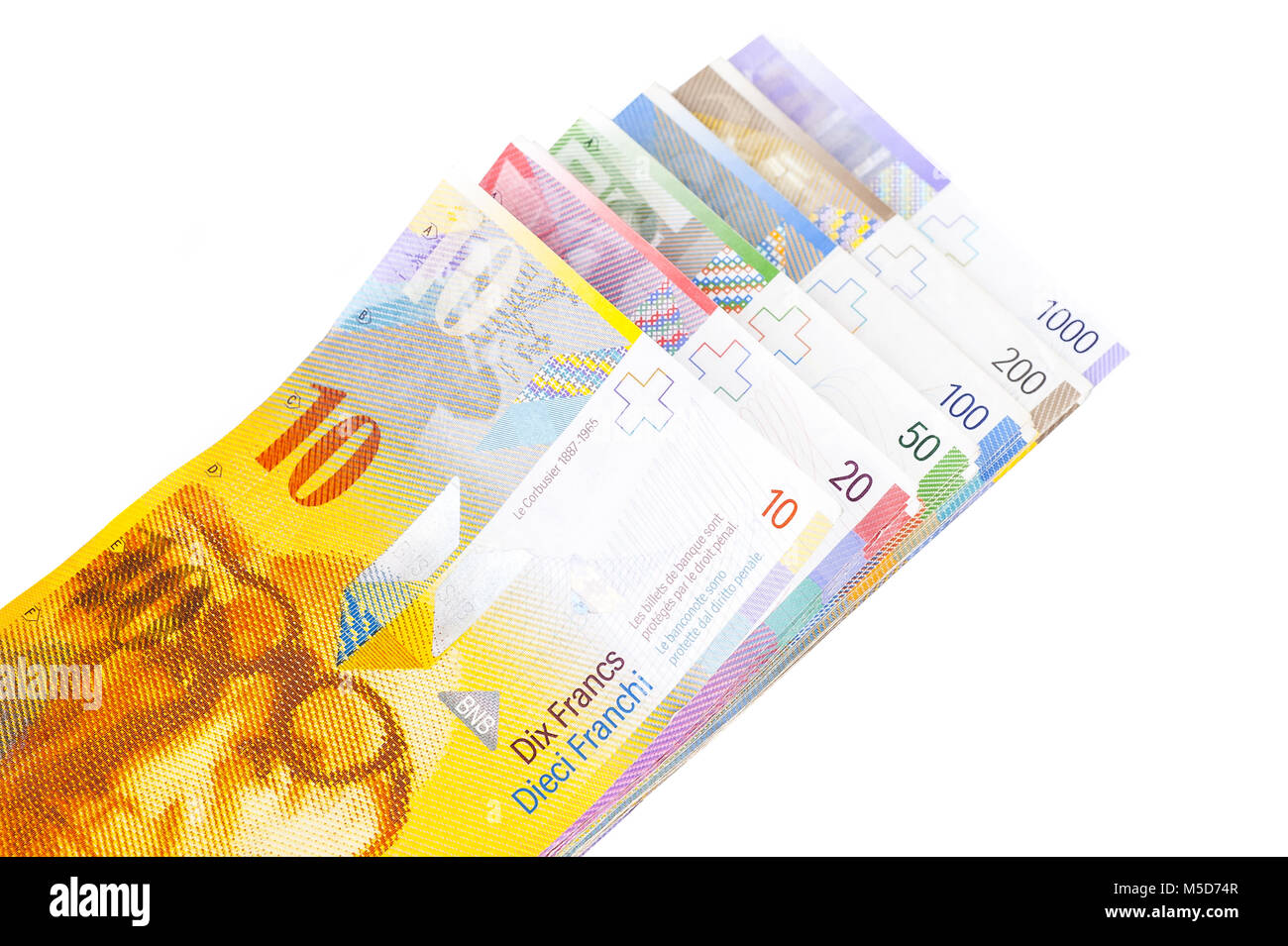 Schweizer Franken, Geld und Währung der Schweiz Stockfotografie - Alamy