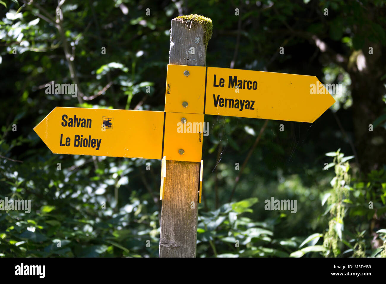 Gelbe wegweiser -Fotos und -Bildmaterial in hoher Auflösung – Alamy