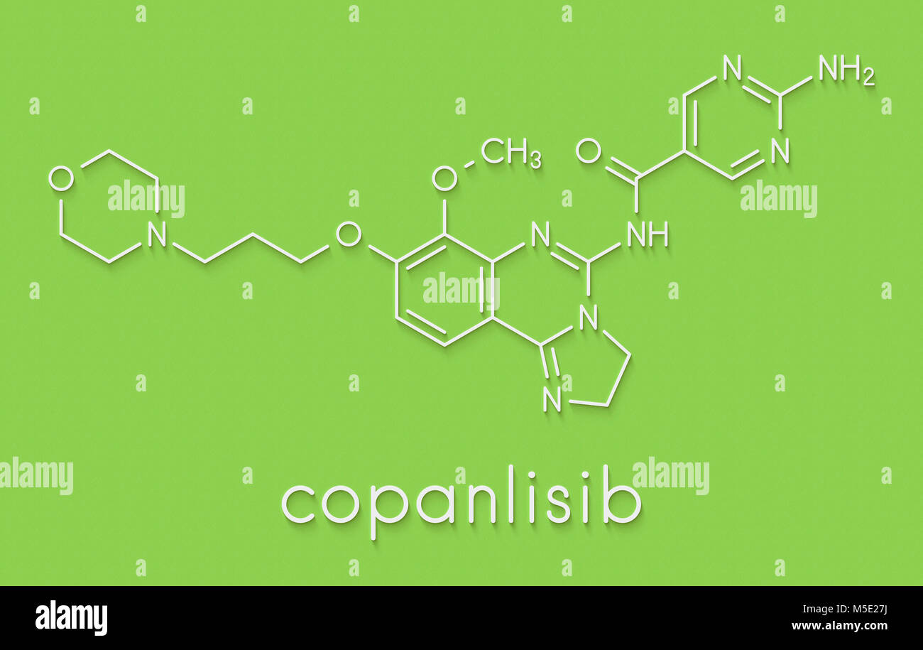 Copanlisib Krebsmedikament Molekül (PI3K-Inhibitoren ...