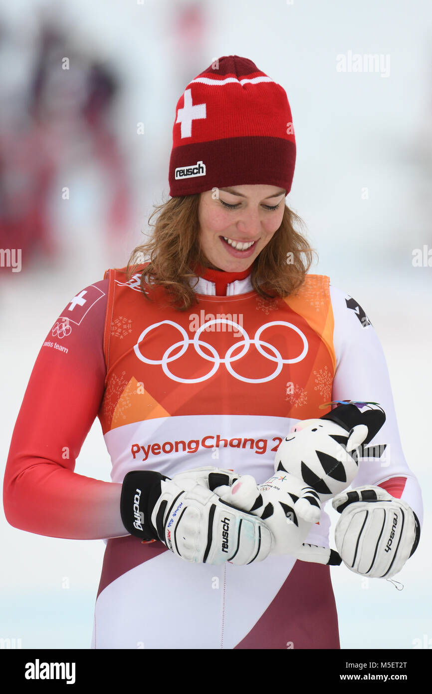 22. Februar 2018, Südkorea, Pyeongchang, Olympics, Ski Alpin ...