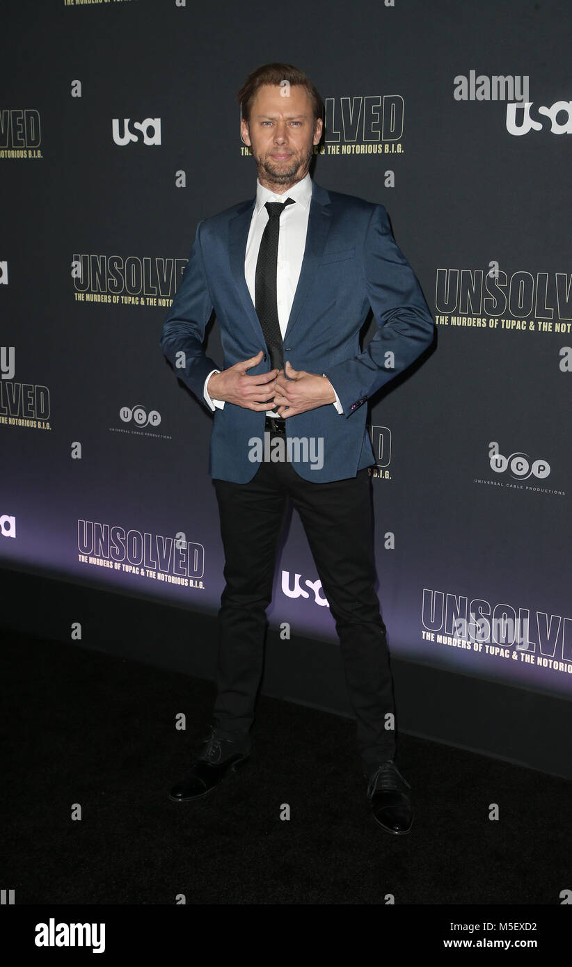 HOLLYWOOD, CA - 22. Februar: Jimmi Simpson, bei der Premiere von USA ...