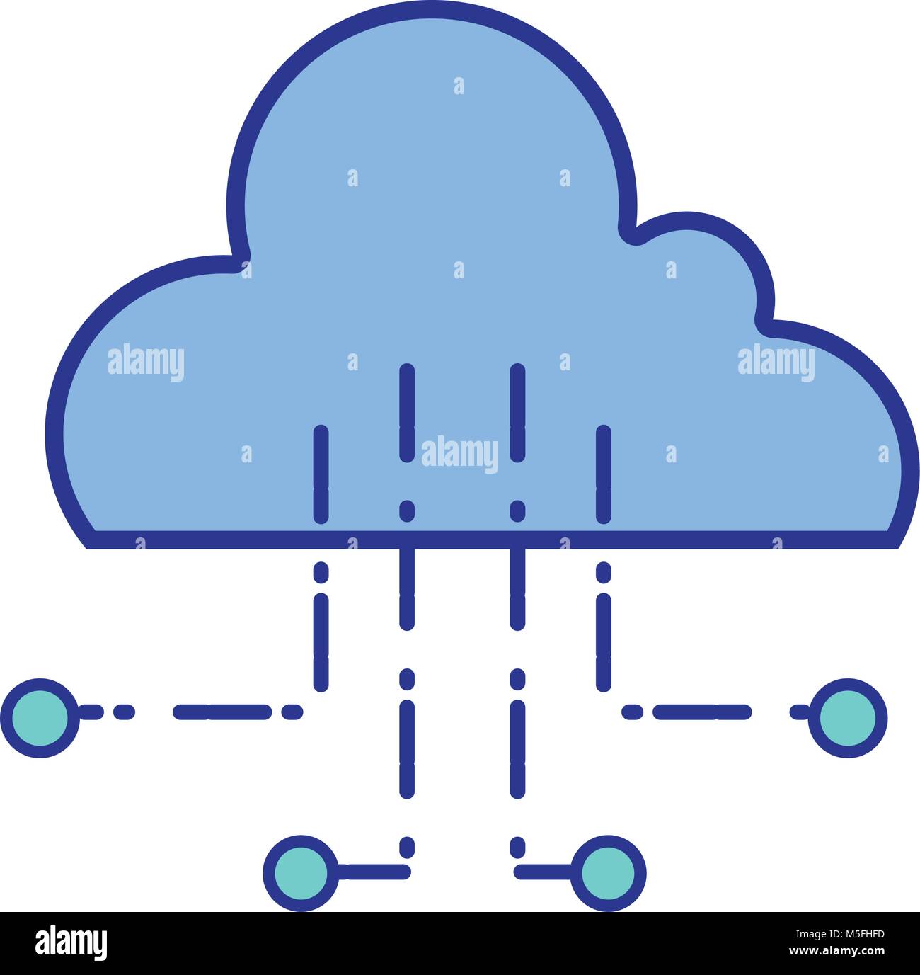 Die Wolke Daten mit Schaltungen zu Connection Server Vector ...