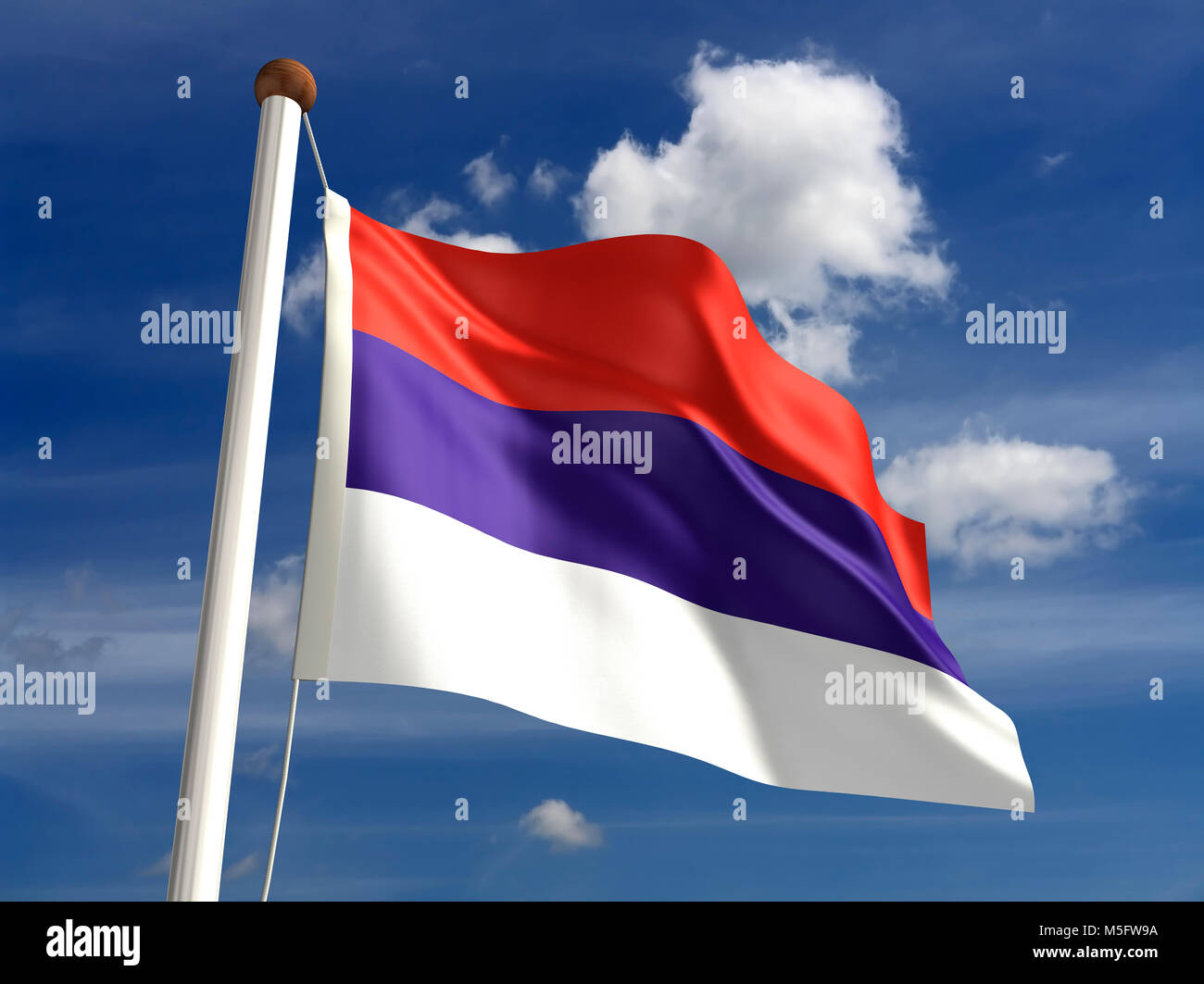 Serbia serbian flag -Fotos und -Bildmaterial in hoher Auflösung – Alamy