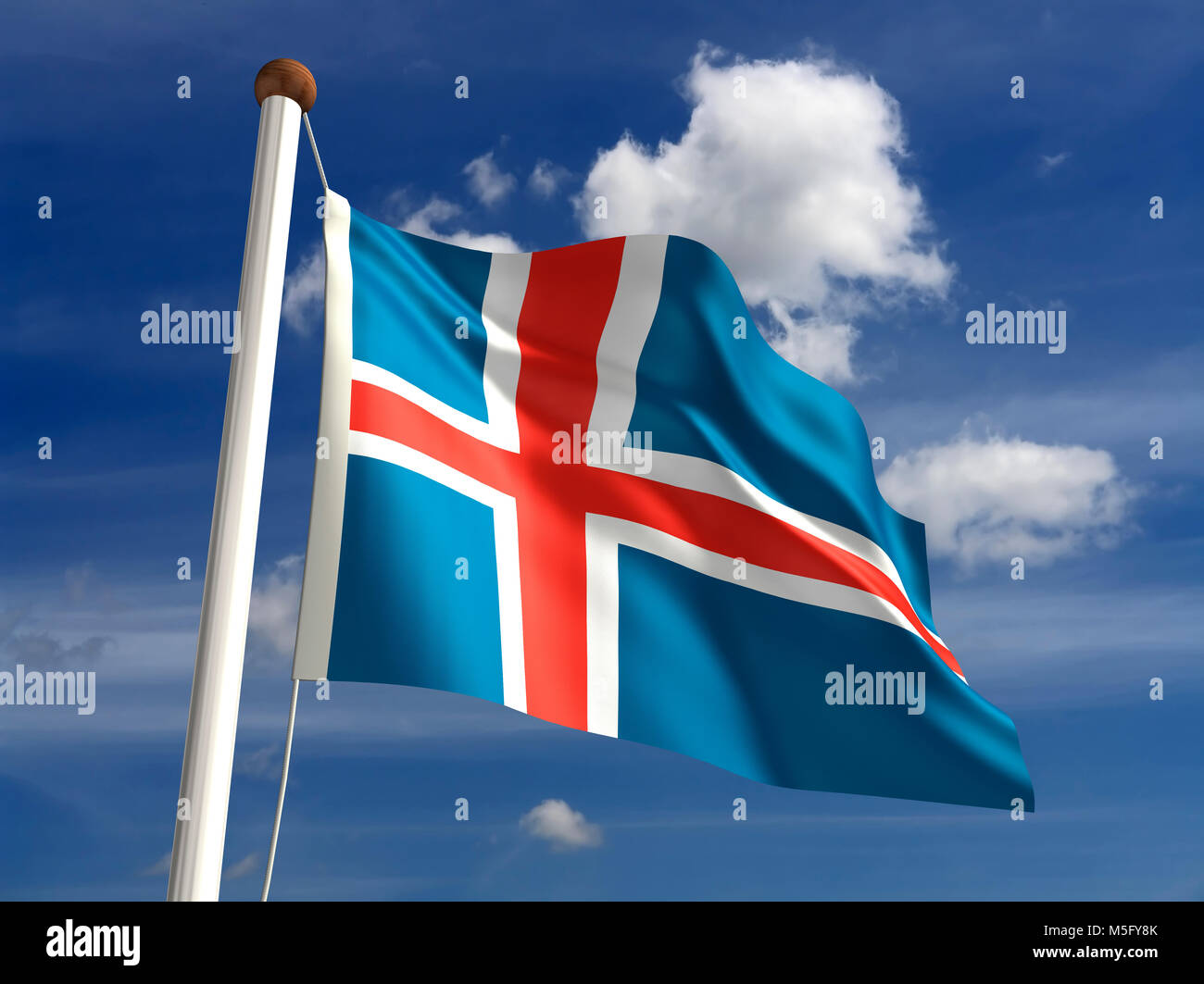Island flagge -Fotos und -Bildmaterial in hoher Auflösung – Alamy