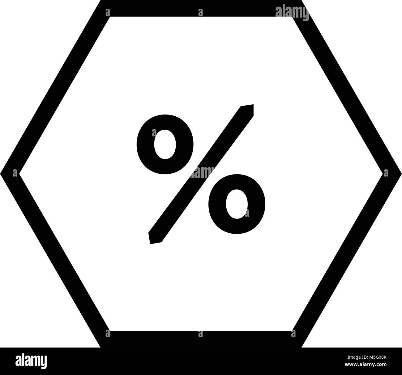 Rabatt Symbol line outline Style auf weißem Hintergrund für Ihre Web ...