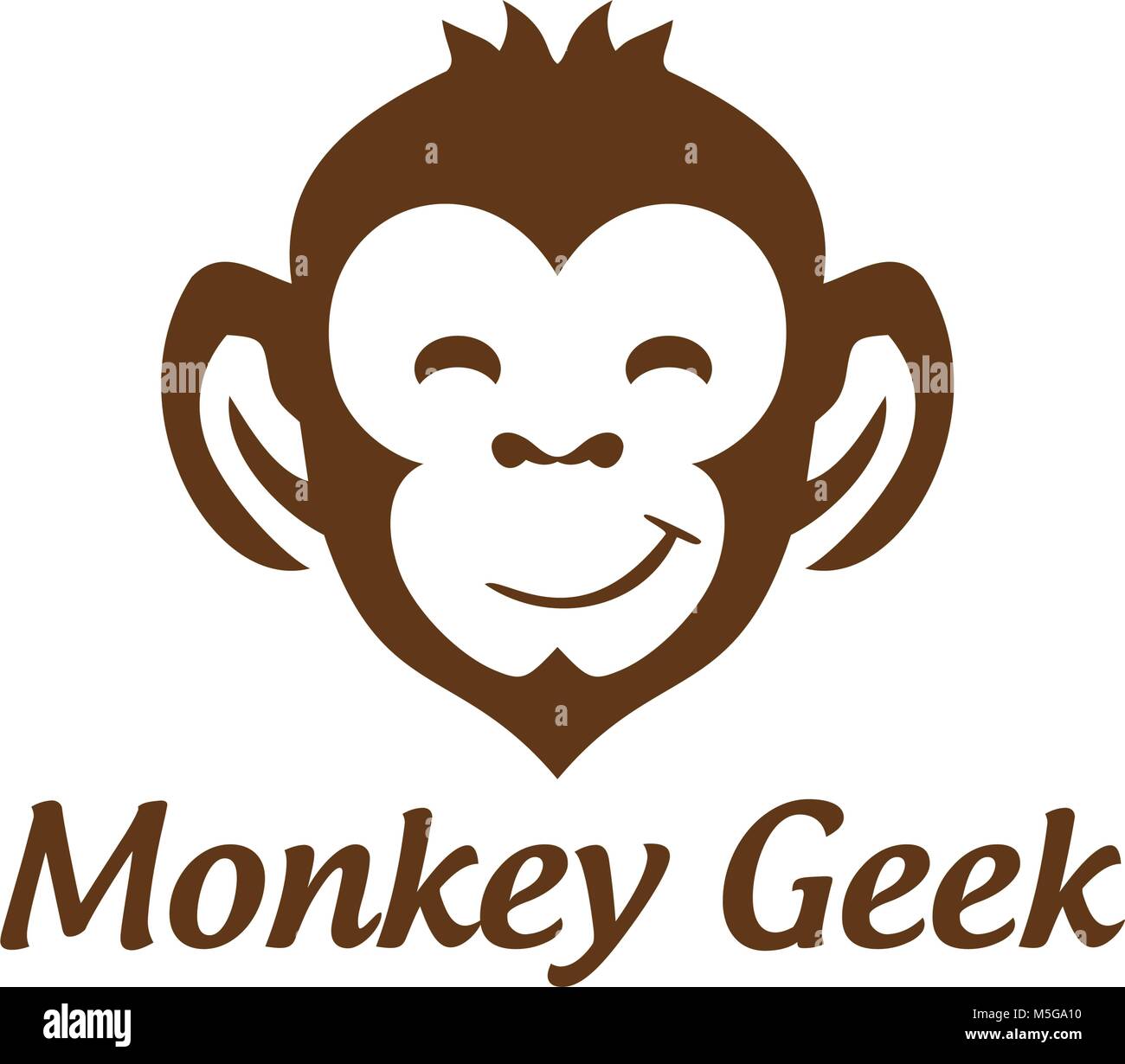 Affe logo Stock-Vektorgrafiken kaufen - Alamy