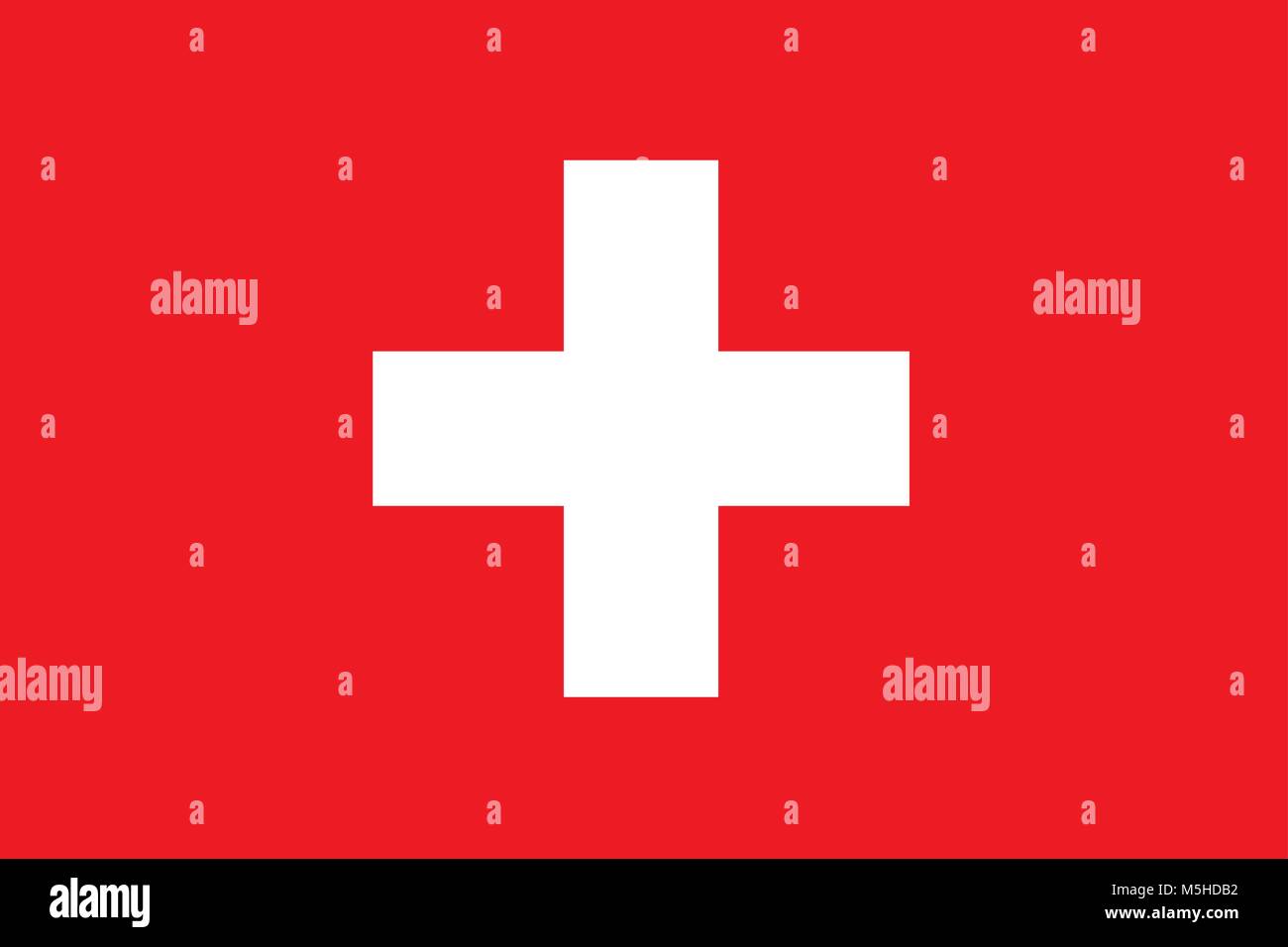 Flagge der Schweiz, Schweizer Flagge Stock-Vektorgrafik - Alamy