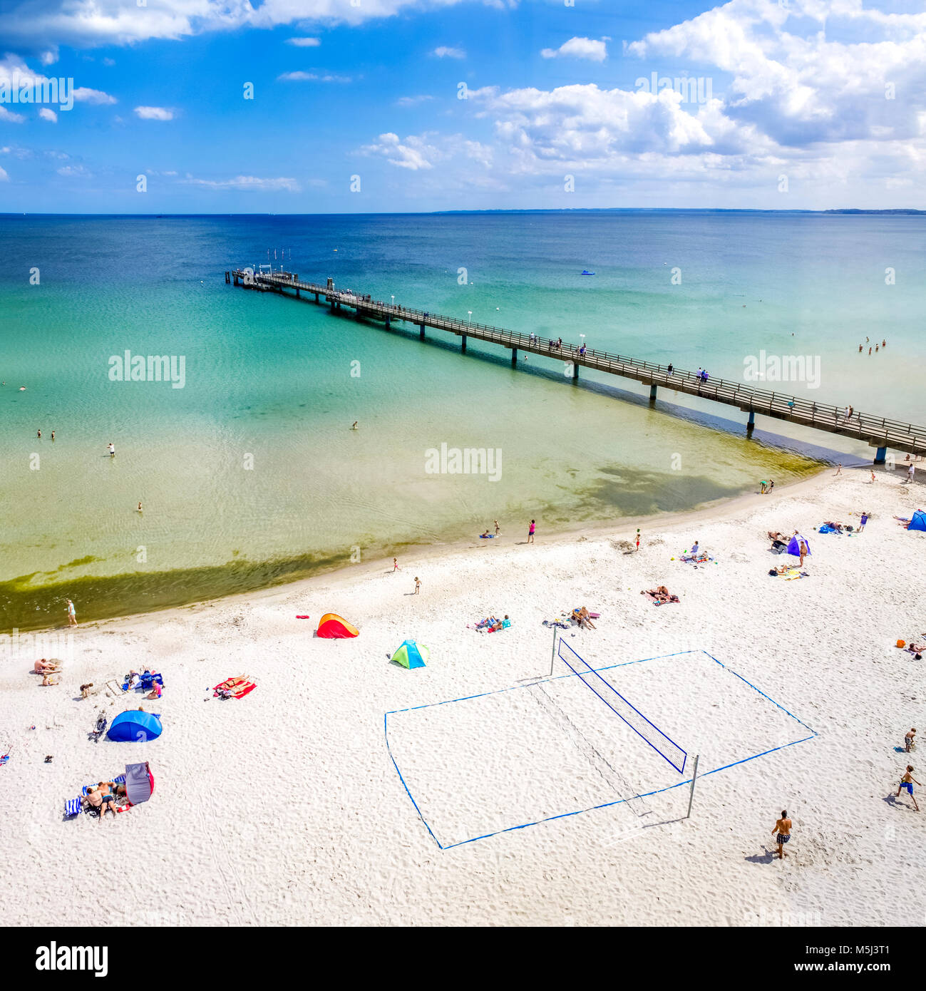 Deutschland, Schleswig-Holstein, Scharbeutz, Seebad, Strand ...