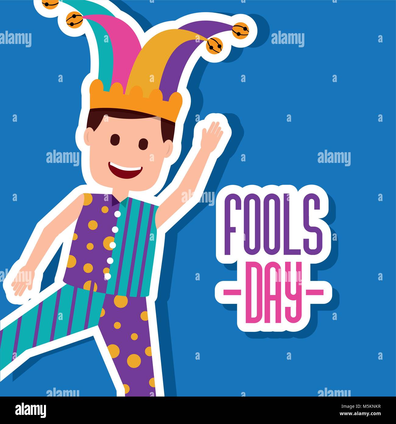 Court jester cartoon character Stock-Vektorgrafiken kaufen - Alamy