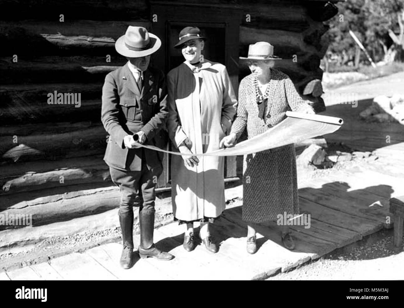Grand Canyon historischen Mary Colter mit Blick auf Pläne. c. SUPT ...