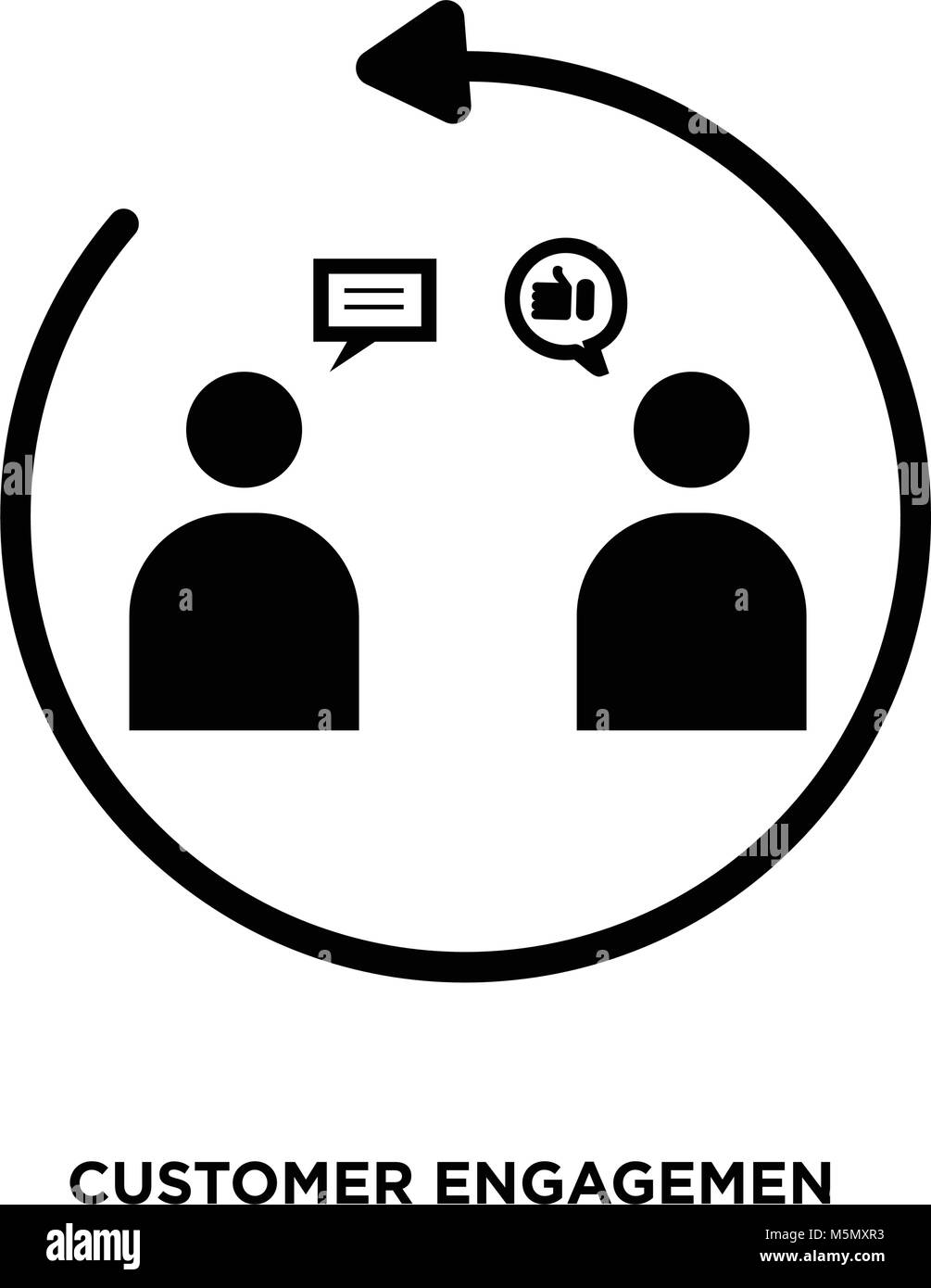 Kunden Engagement Symbol Stock-Vektorgrafik - Alamy