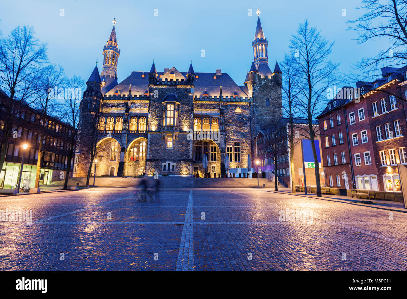 Aachener Rathaus. Aachen, Nordrhein-Westfalen, Deutschland ...
