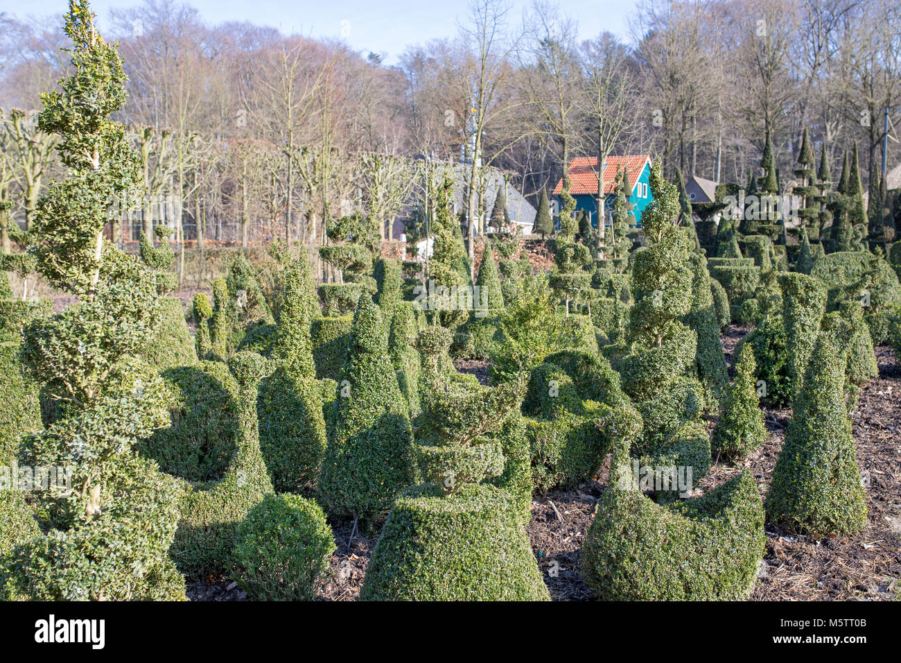 Anlage Skulptur Kunst im opn-Museum in Arnheim, Holland. Geometrische ...