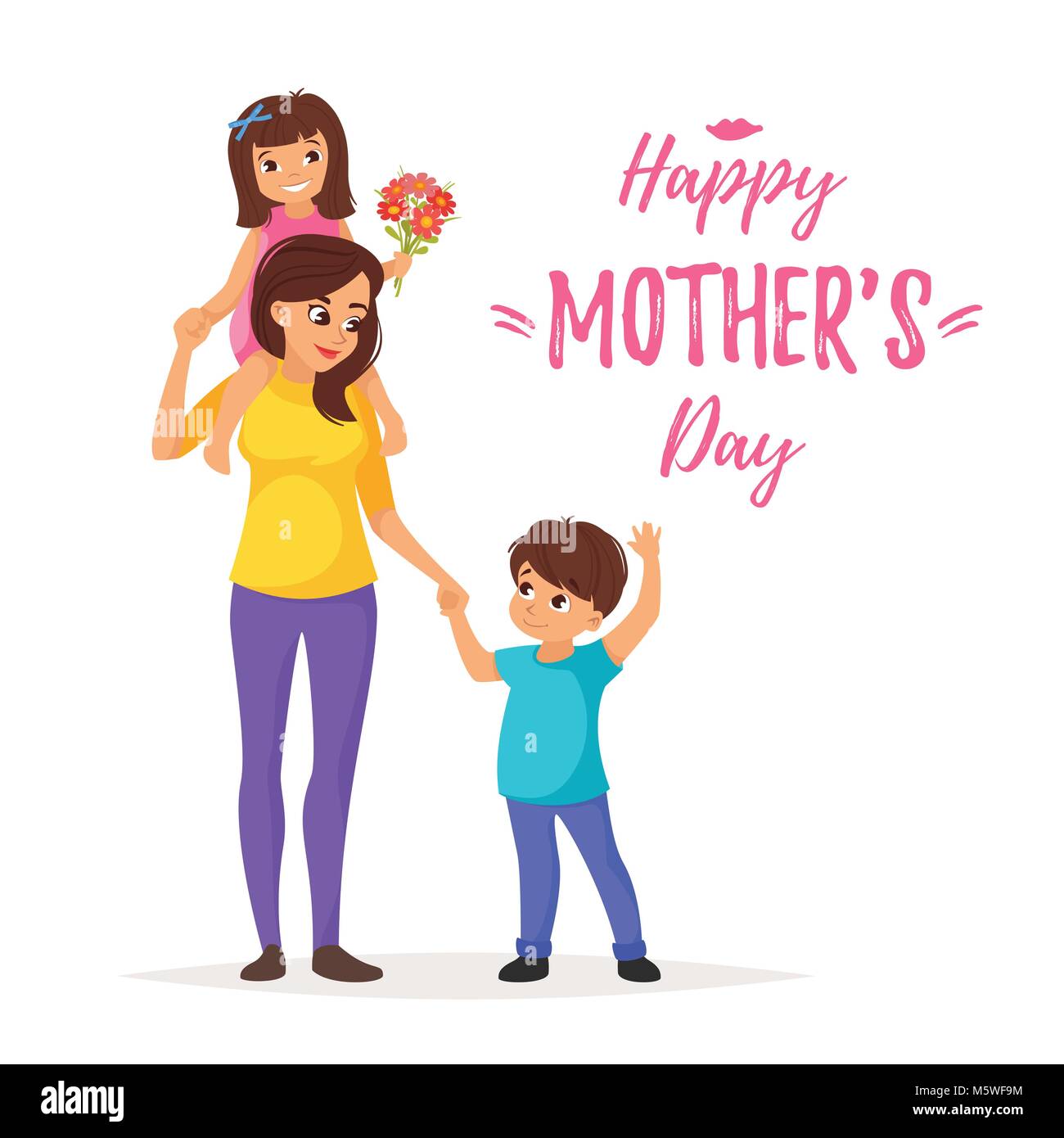 Mutter sohn cartoon Stock-Vektorgrafiken kaufen - Seite 3 - Alamy