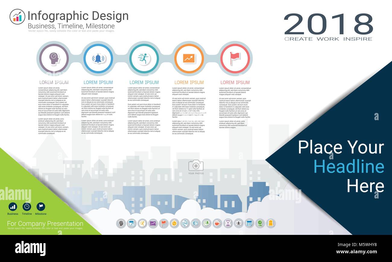 Meilenstein timeline Infografik Design, Road Map oder strategischen ...