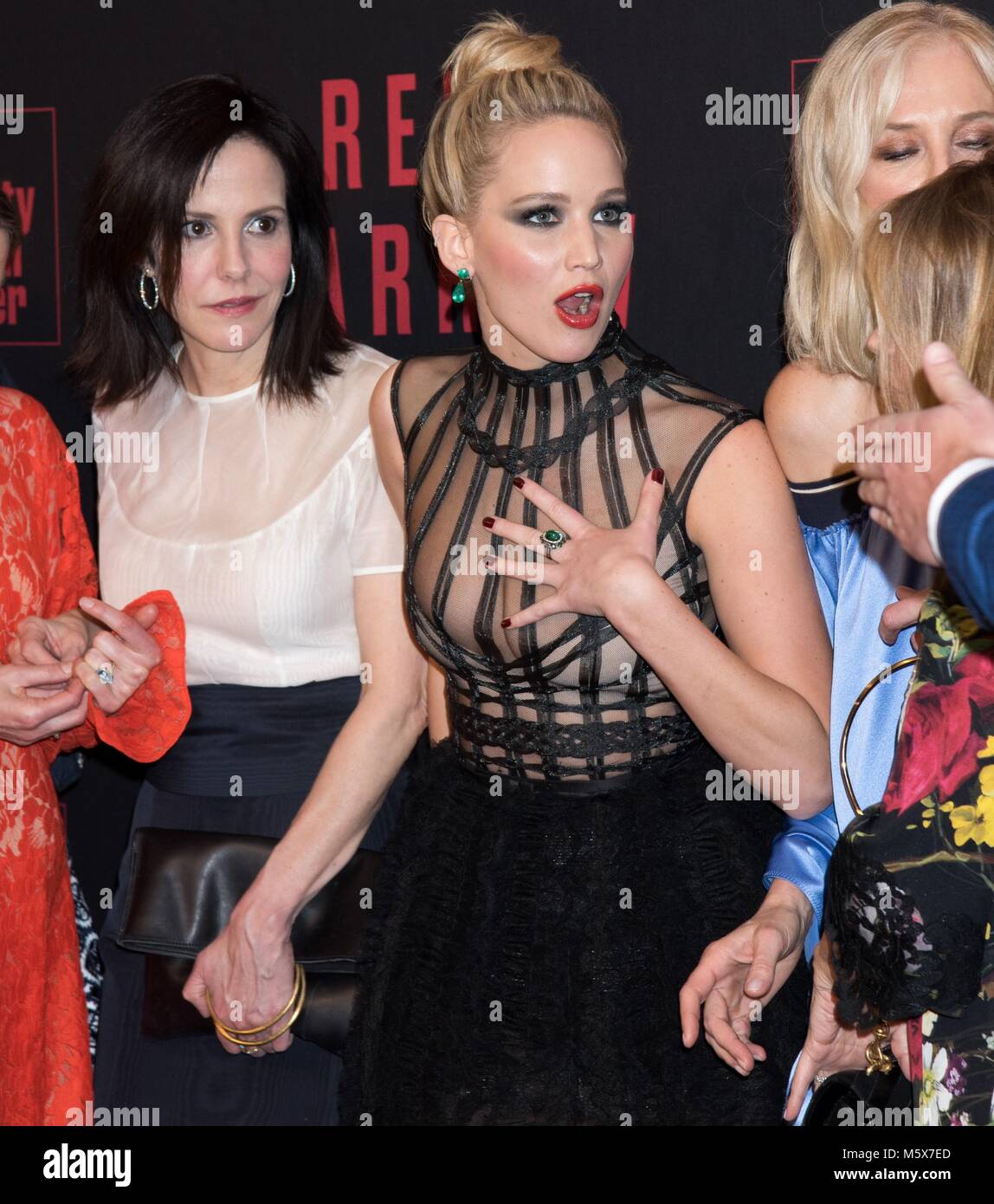 New York Ny Usa 26 Feb 2018 Mary Louise Parker Jennifer Lawrence