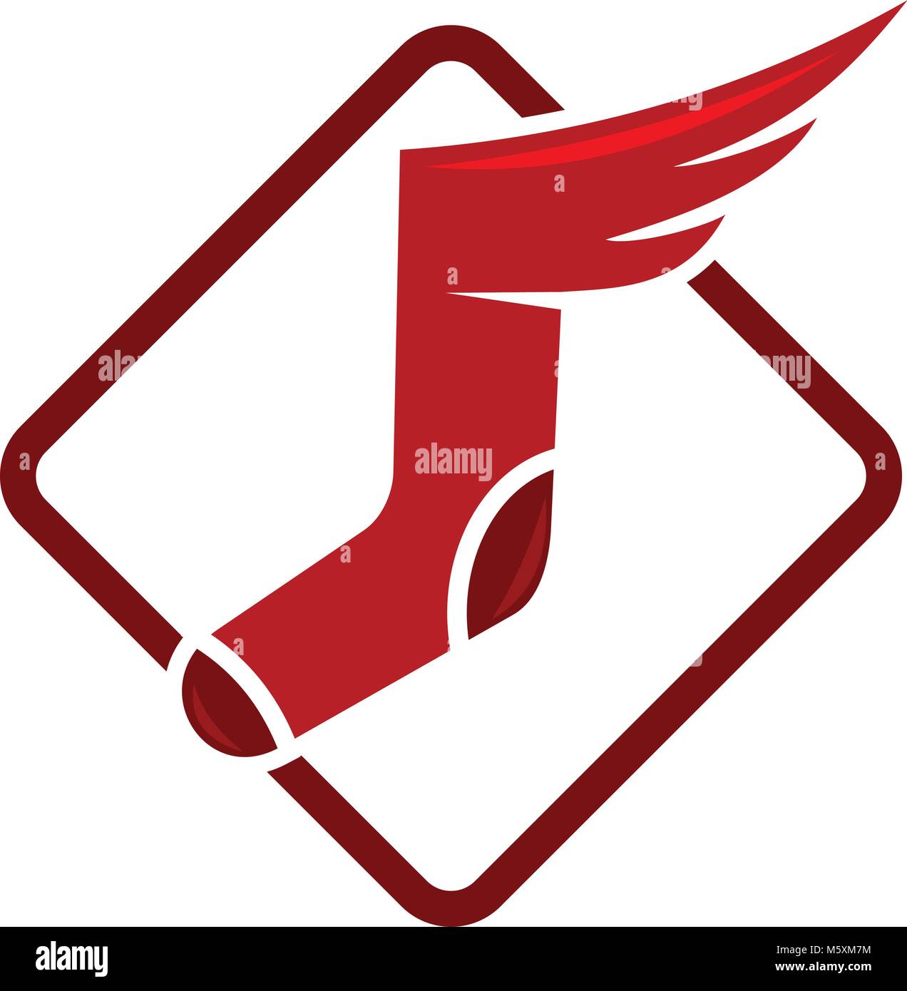 Rotes socken logo Stock-Vektorgrafiken kaufen - Alamy