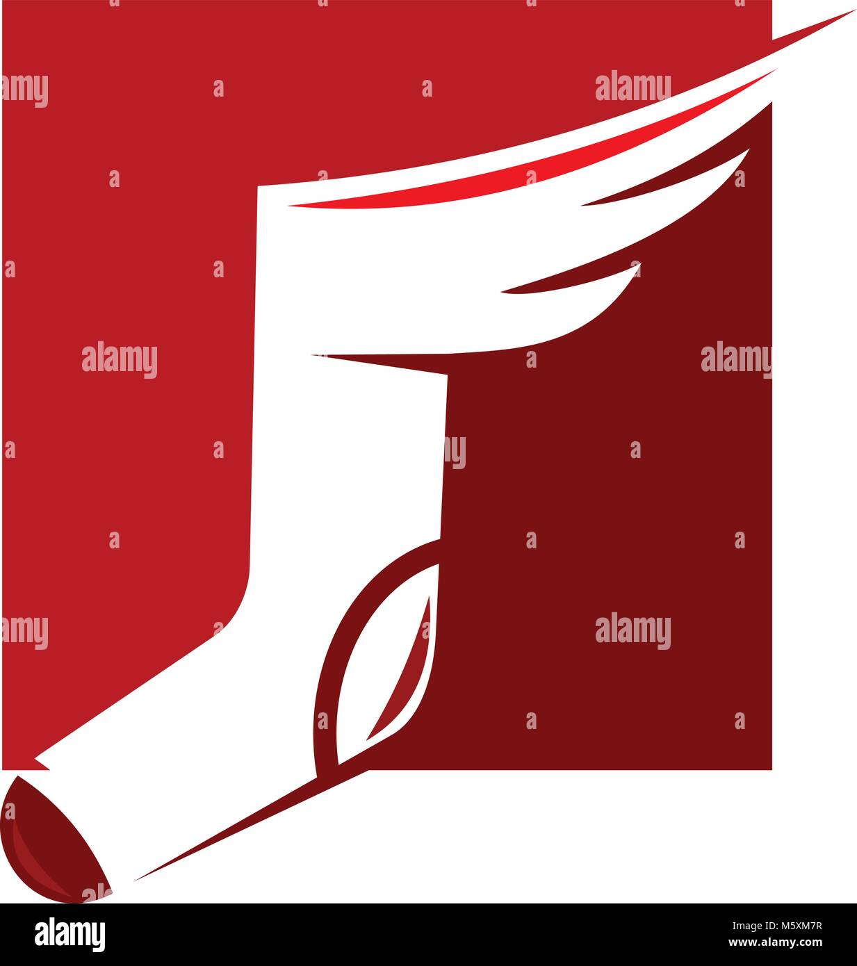 Rotes socken logo Stock-Vektorgrafiken kaufen - Alamy