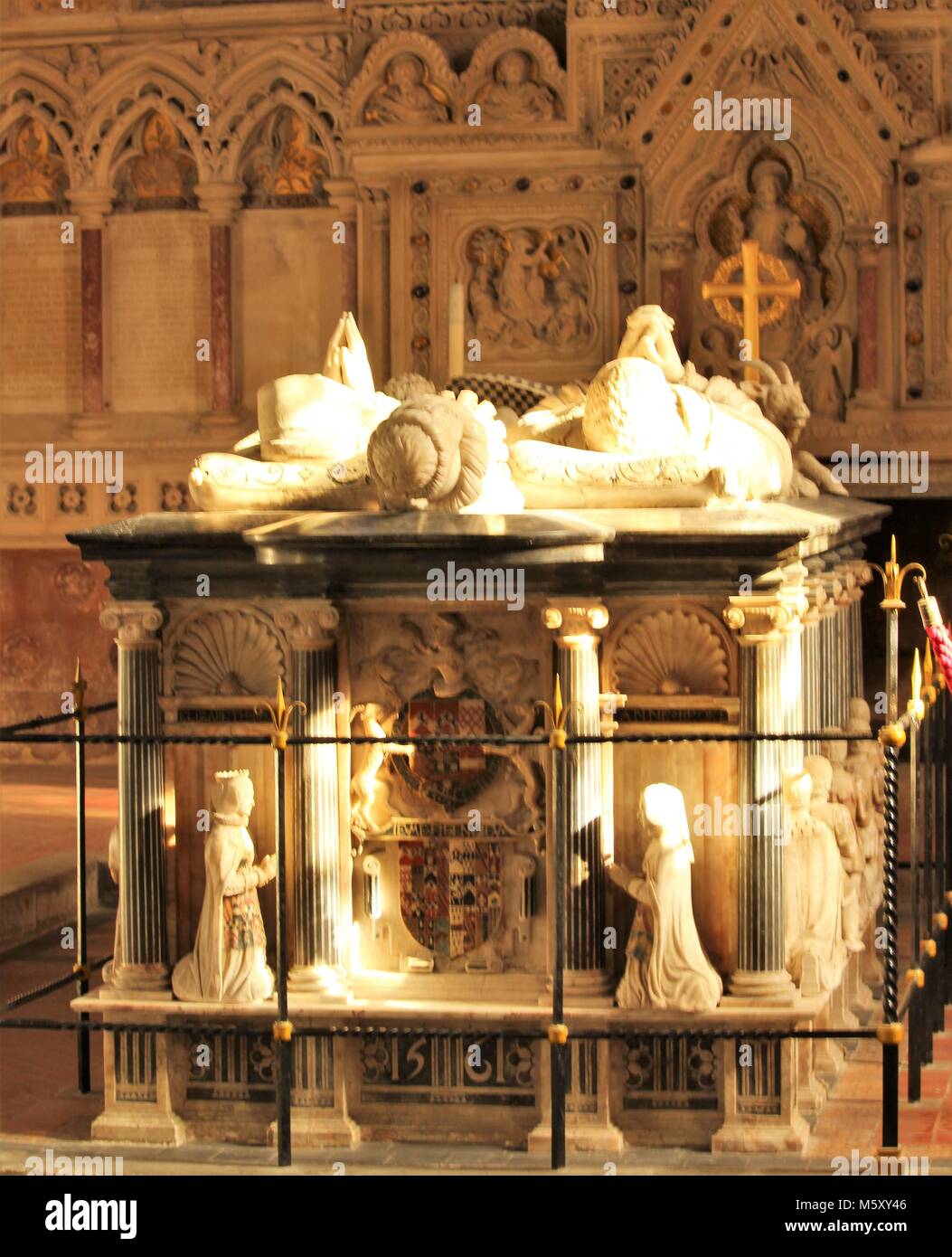 Das Grab des 9 Baron von Cobham, Hl. Maria Magdalena Kirche, Cobham ...