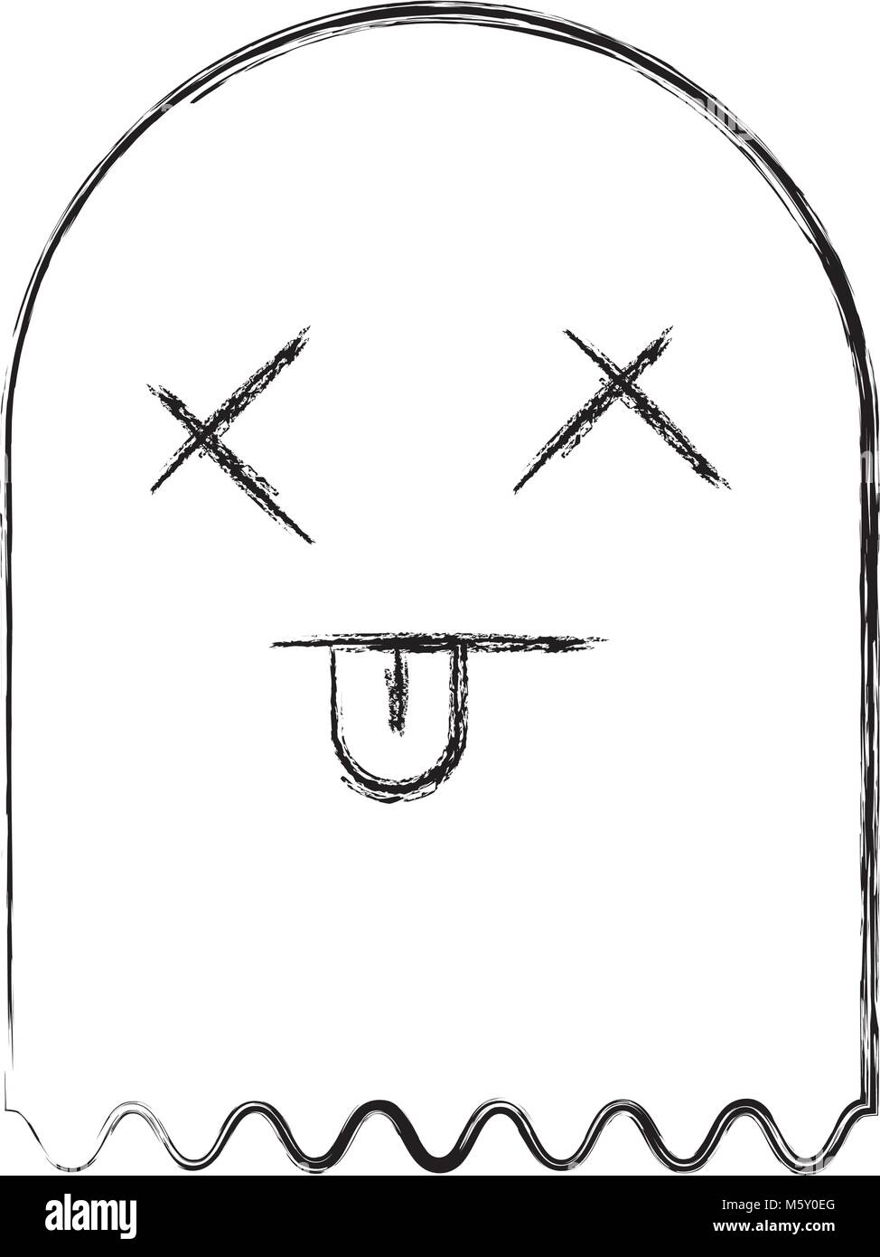 Ghost alert Zeichen Symbol Stock-Vektorgrafik - Alamy