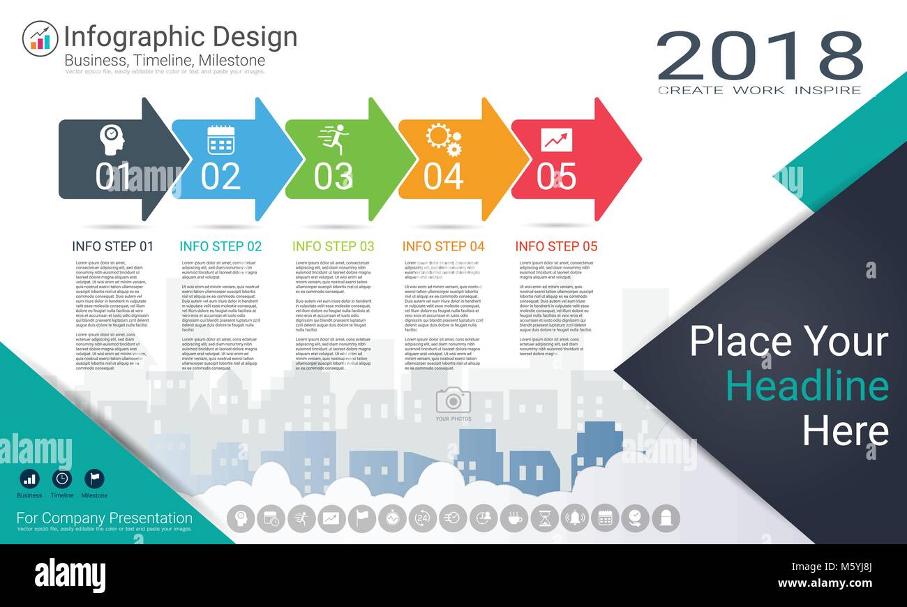 Meilenstein timeline Infografik Design, Road Map oder strategischen ...