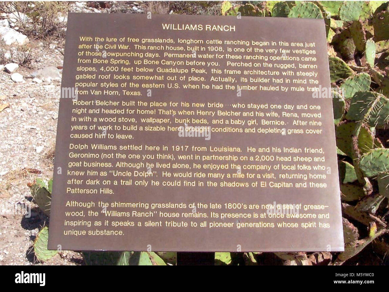 Williams ranch -Fotos und -Bildmaterial in hoher Auflösung – Alamy