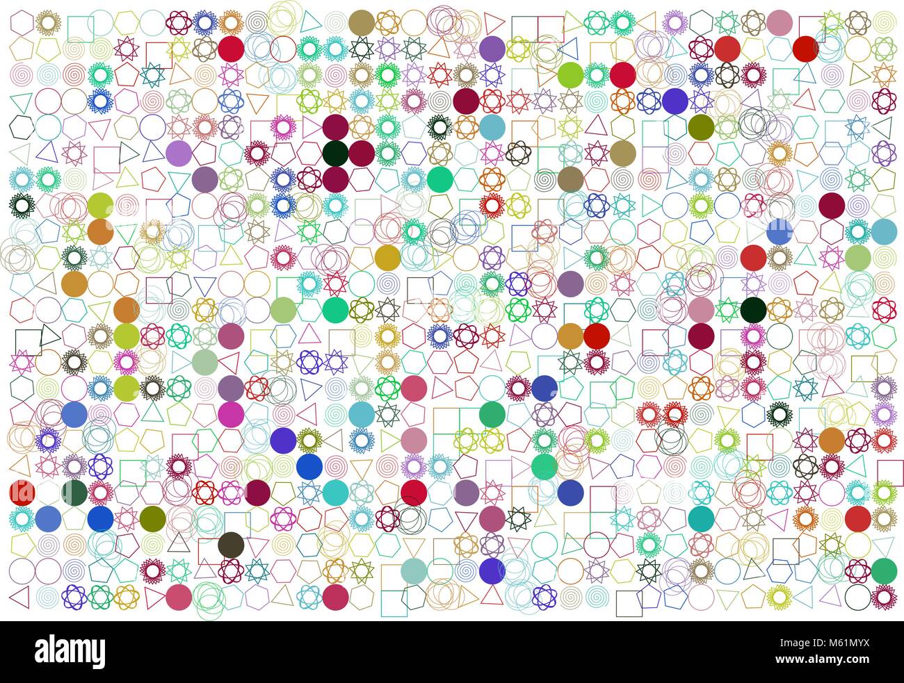 Zusammenfassung Hintergrund mit Form der Mustermix. Stil von Mosaic ...