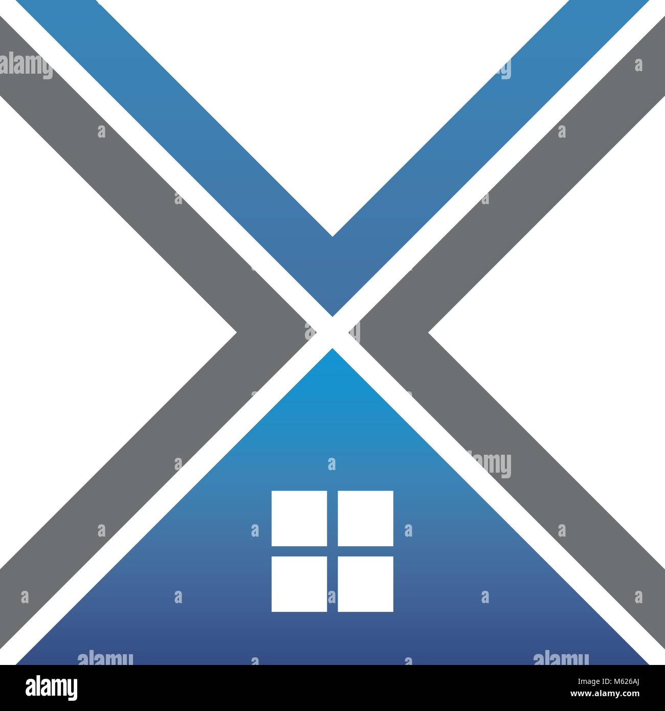 Dach Service Logo Design Template Vector Stock-Vektorgrafik - Alamy