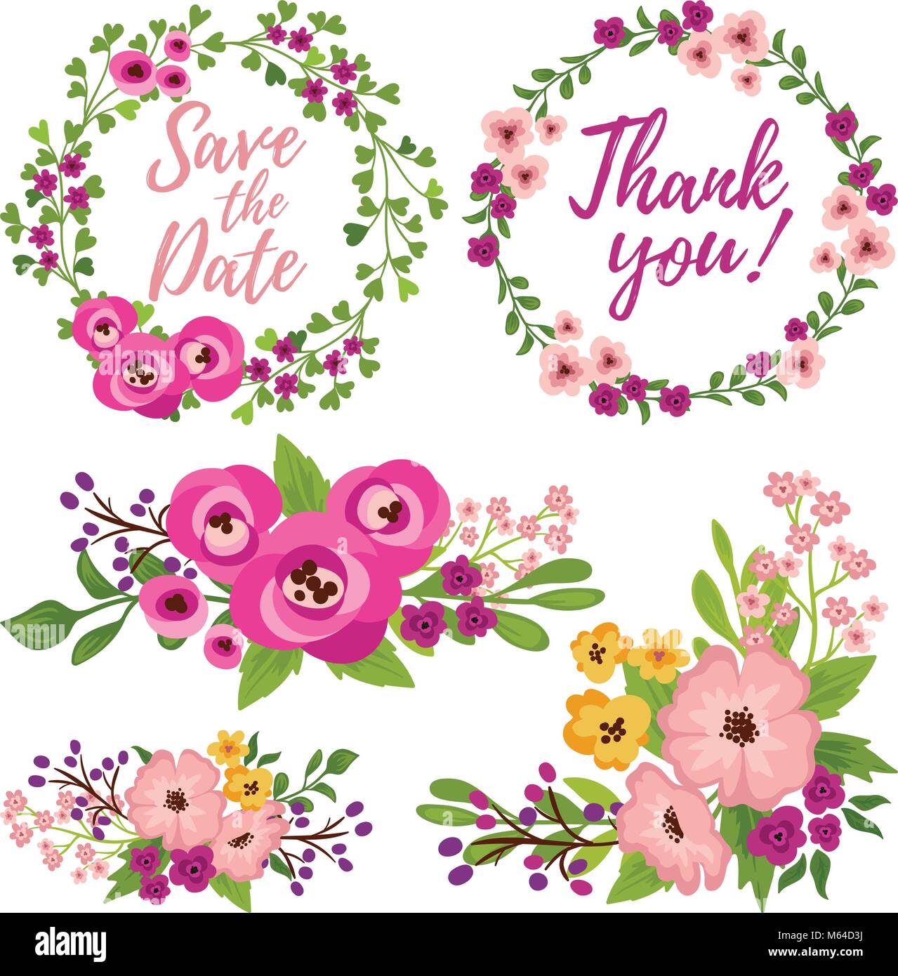 Danke banner Stock-Vektorgrafiken kaufen - Alamy