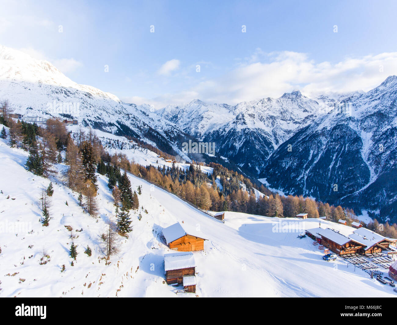 Ski Hütte in den Alpen, Tirol, Österreich Stockfotografie - Alamy