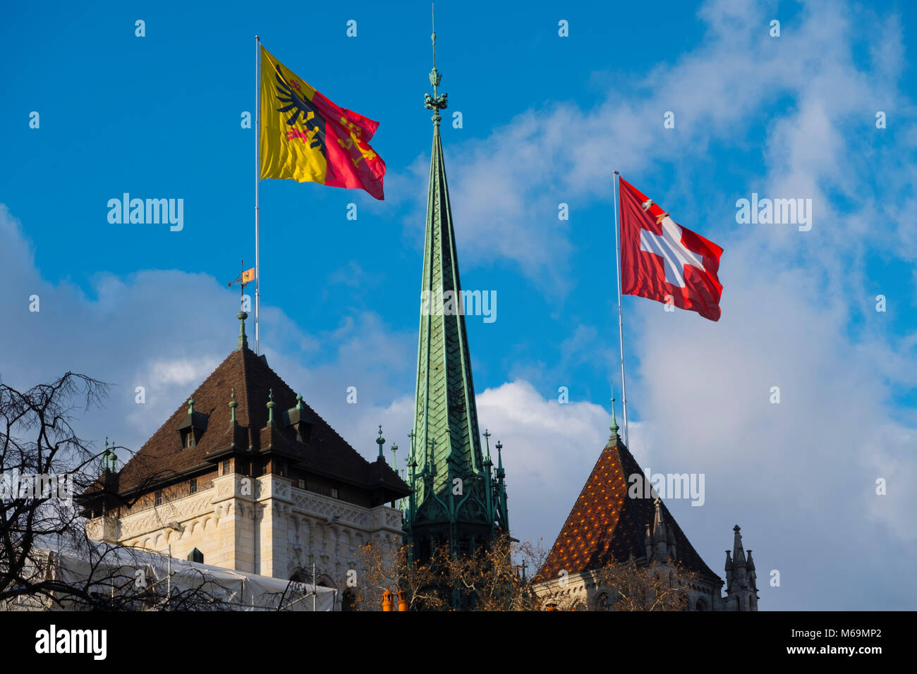 Genfer flagge -Fotos und -Bildmaterial in hoher Auflösung – Alamy