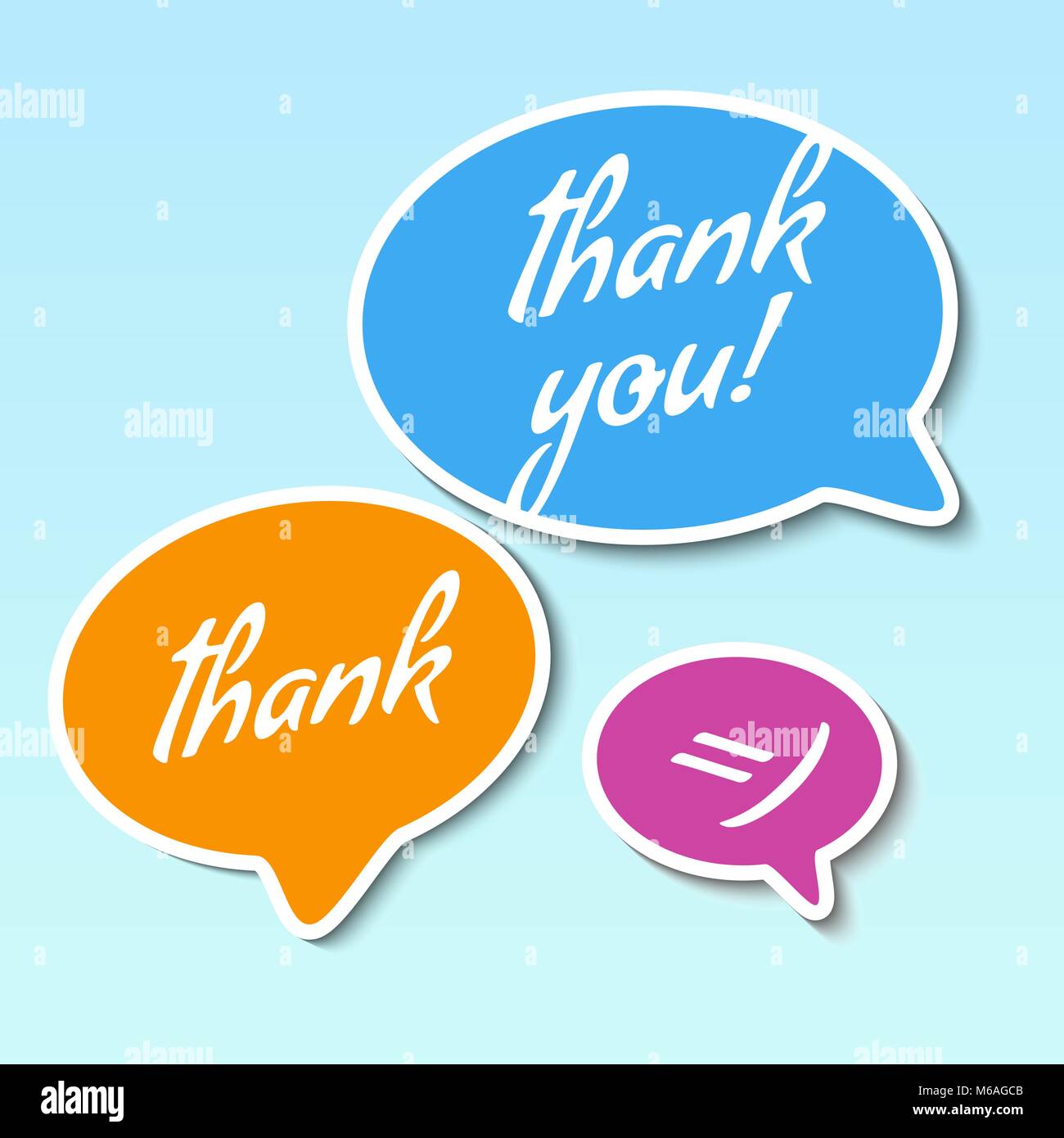 Vector Illustration - Hand gezeichnet Sprechblase. Set mit Text Stock ...